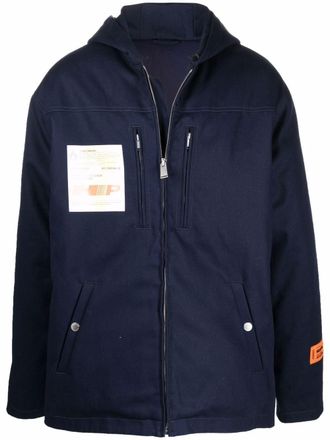 Heron Preston veste &agrave; capuche - Bleu