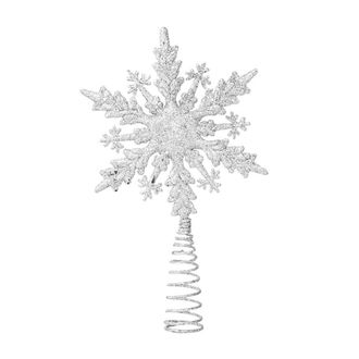 Amosfun Stilvolle Weihnachtsbaum Schneeflocke Ornament Weihnachten Schneeflocke Lichter Schneeflocke Dekorationen F&uuml;r Christus