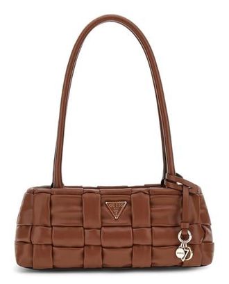 Guess sac &agrave; &eacute;paule Marion Shoulder Satchel Bag Cognac brun