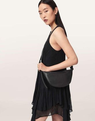 AllSaints Luna - Umh&auml;ngetasche in Schwarz/Silber-Mehrfarbig