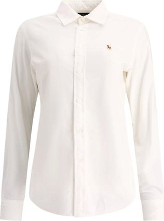 Polo Ralph Lauren Femme, Blouses et Chemises, Blanc, Taille: 36 FR Chemise Oxford Slim-fit