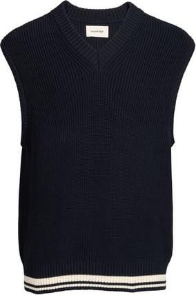 Saison 1865 Pull col V sans manches Hold en coton