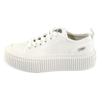 Buffalo Damen Schuhe Sneaker Schn&uuml;rschuh Madison, Farbe:Creme, Schuhgr&ouml;&szlig;e:EUR 40, Artikel:-White