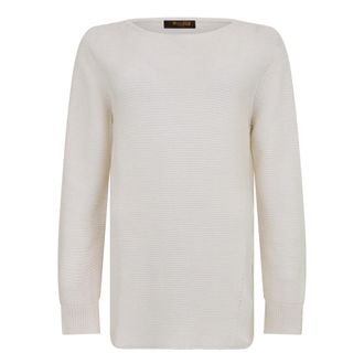 Moorer Helena - - Knitwear - Damen - Wei&szlig; - S