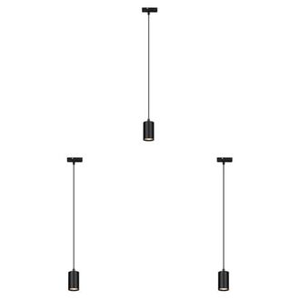 Briloner Schienensystem Rail Pendelleuchte, kombinierbar, Zubeh&ouml;r, Tracklight, Pendellampe, GU10, Deckenlampe, Deckenleuchte, 1410x82x55mm (LxBxD), Schwarz (Pa