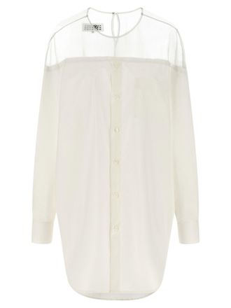 Maison Margiela Tulle Insert Shirt - White