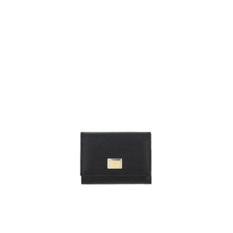 Dolce & Gabbana Luxuri&ouml;ses Leder Trifold Geldb&ouml;rse - - Accessories - Damen - Schwarzk - ONE SIZE
