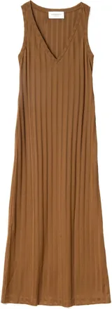 Viktor & Rolf Ribbed Knit Dress - Brown