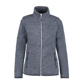 Icepeak Strickfleecejacke für Damen Anahola ohne Kapuze, Farbe:Dunkelblau, Größe:L
