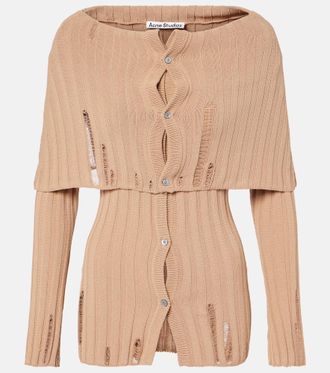 Acne Studios Cardigan en coton mélangé