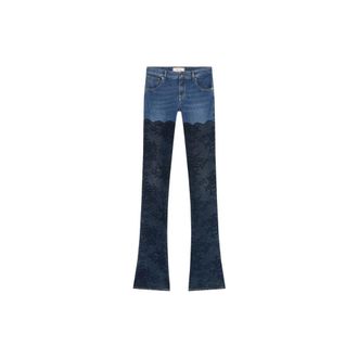 Blumarine Jeans mit Spitze - - Jeans - Damen - Blau - 2XS