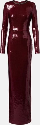 Rebecca Vallance Robe Nero mit Pailletten