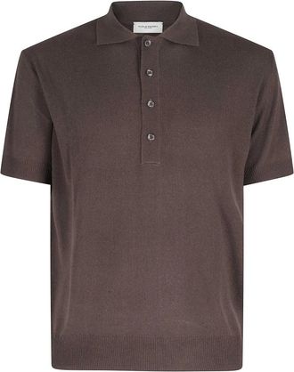 Paolo Pecora Homme, Tops, Brun, Taille: L Maglia a Polo