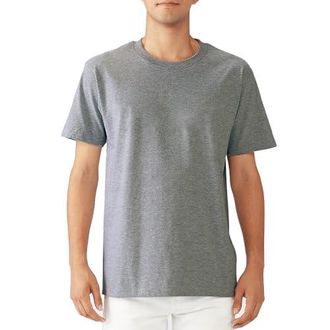 Generic T-shirt &agrave; col rond pour homme, polo en coton l&eacute;ger, respirant, couleur unie, coupe d&eacute;contract&eacute;e, t-shirt extensible pour l&eacute;t&eacute;, la plage, les vacances,