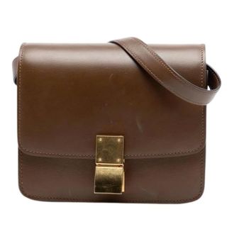 Celine Sac bandouli&egrave;re Classic Box Pre-owned - Femme - Pre-owned - Brun - Taille: ONE Size