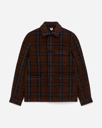 Arket Overshirt Aus Wollmischung -Braun