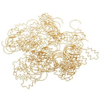 Garneck 100st&uuml;cke Metallhaken F&uuml;r Baumschmuck Asthaken in Form Von Weihnachtsb&auml;umen Girlandenhaken Aus Goldfarbenem Metall Drahthaken Zum Aufh&auml;ngen Von Weihna