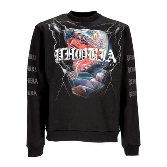 Phobia Archive Snake Crewneck - - Sweatshirts & Hoodies - Herren - Schwarzk - XL