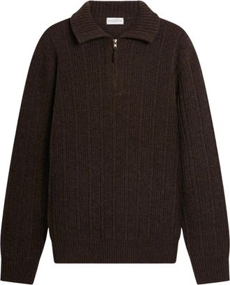 Ballantyne Pull zipp&eacute; - Homme - Sweatshirts et sweats &agrave; capuche - Brun - Taille: L