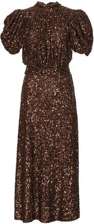 Rotate Maxikleid - Braun