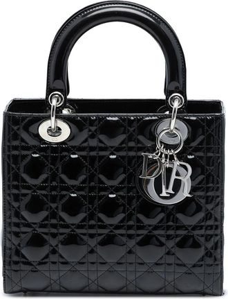 Dior Hobo Bags - Medium Patent Cannage Lady Dior - Gr. unisize - in Schwarz - f&uuml;r Damen