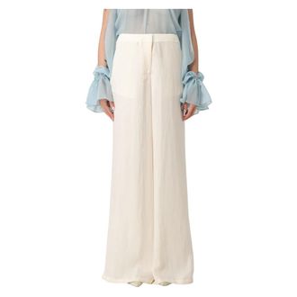 Blumarine Gabardine Hosen f&uuml;r M&auml;nner - - Trousers - Damen - Wei&szlig; - S