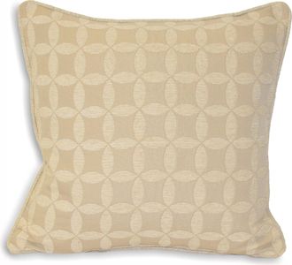 Riva Paoletti Palma Kissenbezug, Polyester, Natürlich, 55 x 55cm