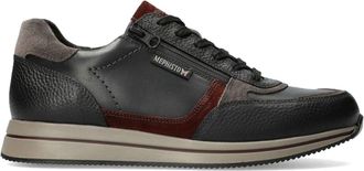 Mephisto Verschluss Sneaker Gilford Schwarz aus Textil - Absatzhöhe Reissverschluss Schnürsenkel - 1,5