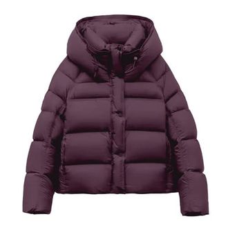 Generic Anorak Femme Avec Capuche Veste Femme Hiver Chic Doudoune &Eacute;paisse &agrave; Capuche Pour Veste Blanche Manteau Court Et Chaud Pour L Hiver Manteau Equitation 