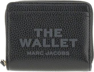 Marc Jacobs Grained leather mini compact wallet Woman One Size
