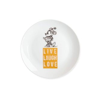 Egan Nachtisch-Teller Minnie Live Laugh Love orange