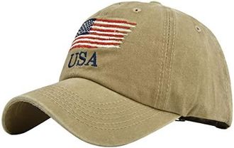 Generic Chapeau de soleil en coton brod&eacute; pour femme et homme, kaki, Taille unique