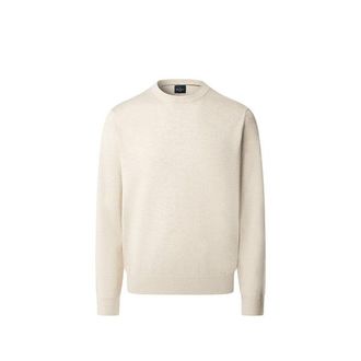 Hackett Pull col rond en coton et soie