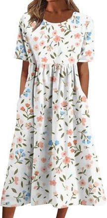 Generic Robes de soirée pour femme taille 42 pour femmes âgées taille 46 robe à manches longues marron robe dété 44 tenues disco pour femme, jaune, XXL