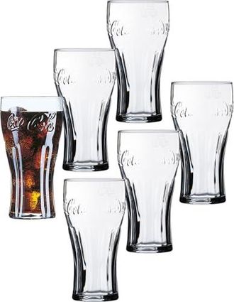Arcoroc Lot de 6 verres &agrave; contour Cola calibr&eacute; 46 cl - 0,4 l