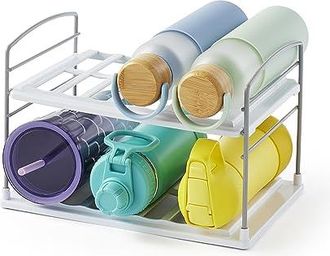 YouCopia 50185 UpSpace Wasserflaschen-Organizer, Kunststoff, weiß