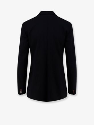 Alysi Womens Blazer, Stretch Virgin Wool, Black Blazers Jacket
