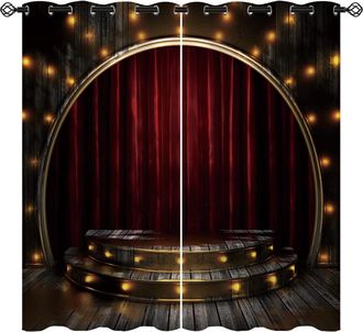 Generic Fl&auml;chenvorhang Set Kino Moderne Haushalt Schlafzimmer Balkon W&auml;rmed&auml;mmung 3D-Druck Vorhang Panel Home Decor Vorh&auml;nge F&uuml;r Wohnzimmer Bedroom Childrens 