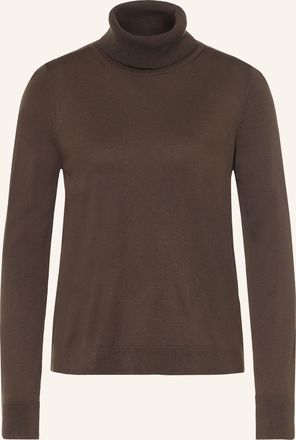 Comma Comma Rollkragenpullover braun
