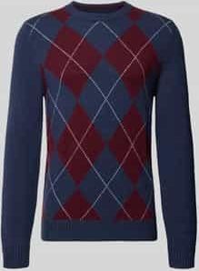 Mc Neal Strickpullover aus Lanawoll-Mix mit Rundhalsausschnitt