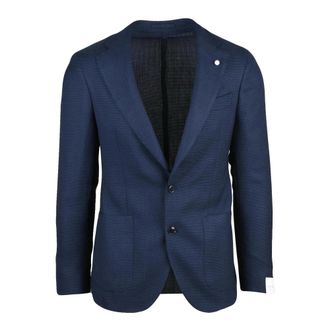 Luigi Bianchi Mantova Giacca Stondata - - Jackets - Herren - Blau - M