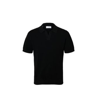 Selected Polo manches courtes en coton biologique