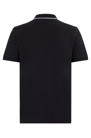 HUGO BOSS Mens Cotton Polo Shirt, Black Shirts T-shirts And Polos