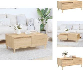 vidaXL Vidaxl - Table basse Ch&ecirc;ne sonoma 90x50x36,5 cm Bois ding&eacute;nierie - Table Basse Design Scandinave - Table Basse Moderne - Table Basse Avec Tiroir