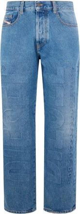 Diesel Homme, Jeans, Bleu, Taille: W29 Pantalon en denim bleu clair, coupe droite, &eacute;l&eacute;gant