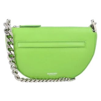 Burberry Ledertasche zum Umh&auml;ngen - - Bags - Damen - Gr&uuml;n - ONE SIZE