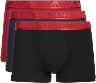 Emporio Armani Lot de trois boxers en coton mélangé