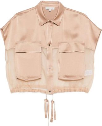 Antonelli Femme, Tops, Beige, Taille: 40 FR Hauts sans manches