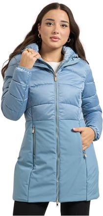 Yes-Zee YES Zee, Femme, Vestes, Bleu, Taille: 44 FR Manteau matelass&eacute;