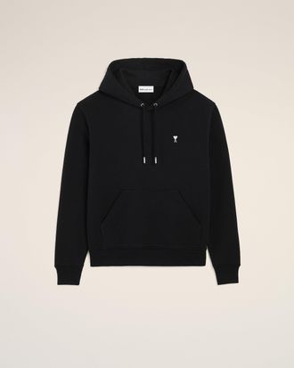 Ami Hoodie Noir Ami De Coeur en Coton Noir - XXXL - Homme